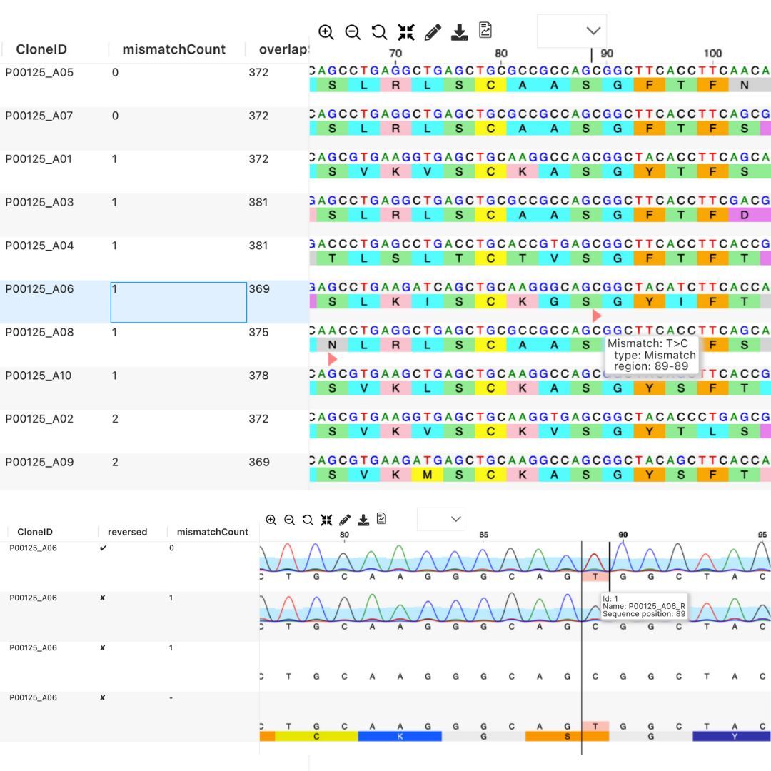 Sanger sequence analysis